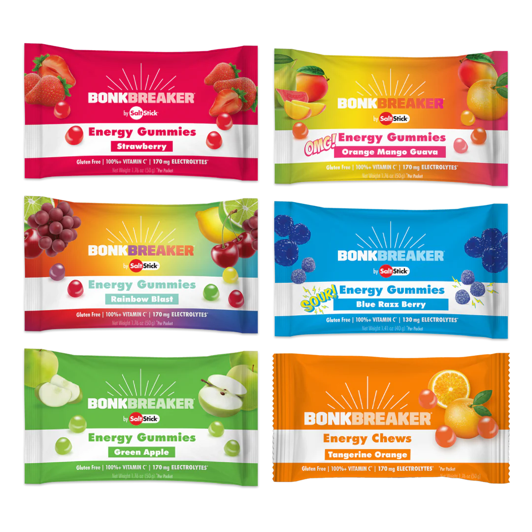 NEW Bonk Breaker Energy Chews, Assorted Flavour Variety Pack ( 6 Packe ...